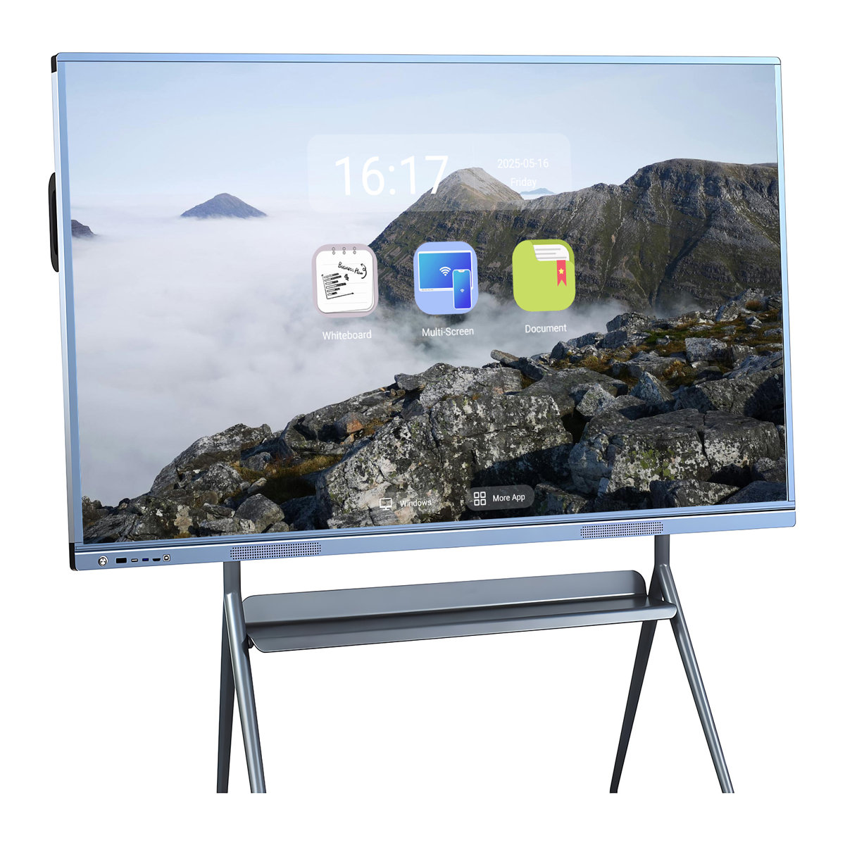 JYXCN 4K Smart Board Interactive Whiteboard, All-in-One Touch Screen Computer with Dual System ...